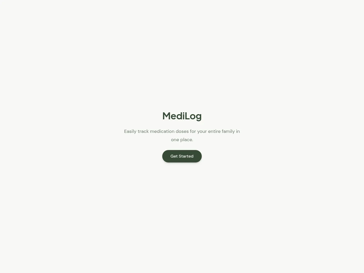 MediLog Family Tracker