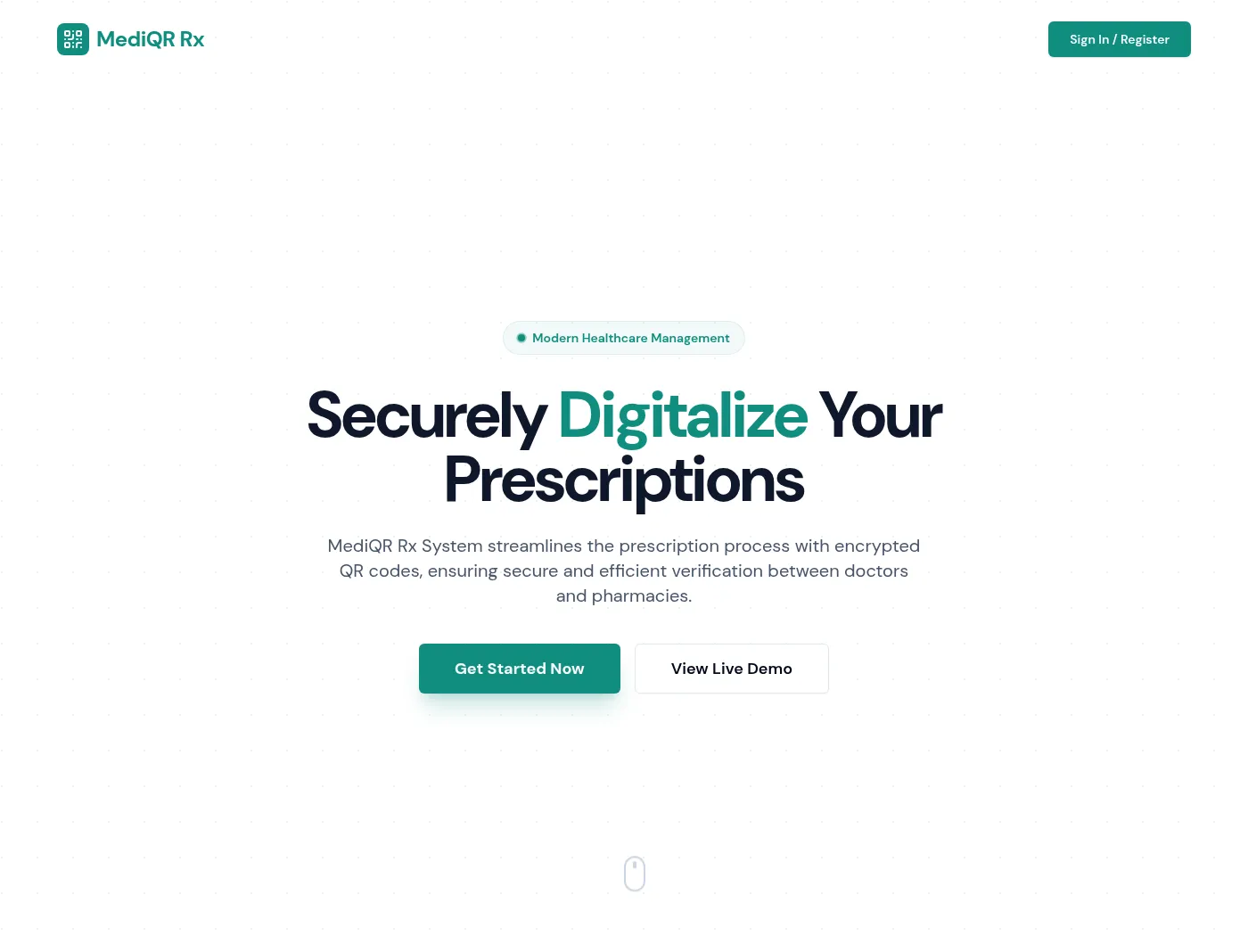MediQR Rx System