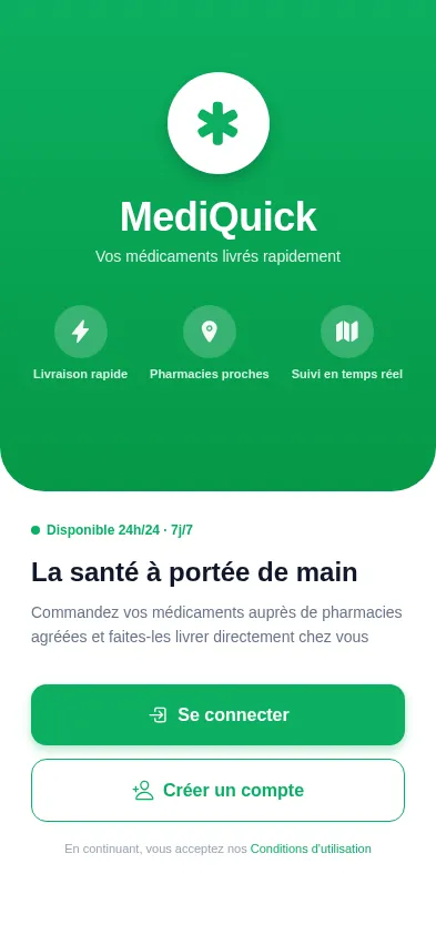 MediQuick Delivery App