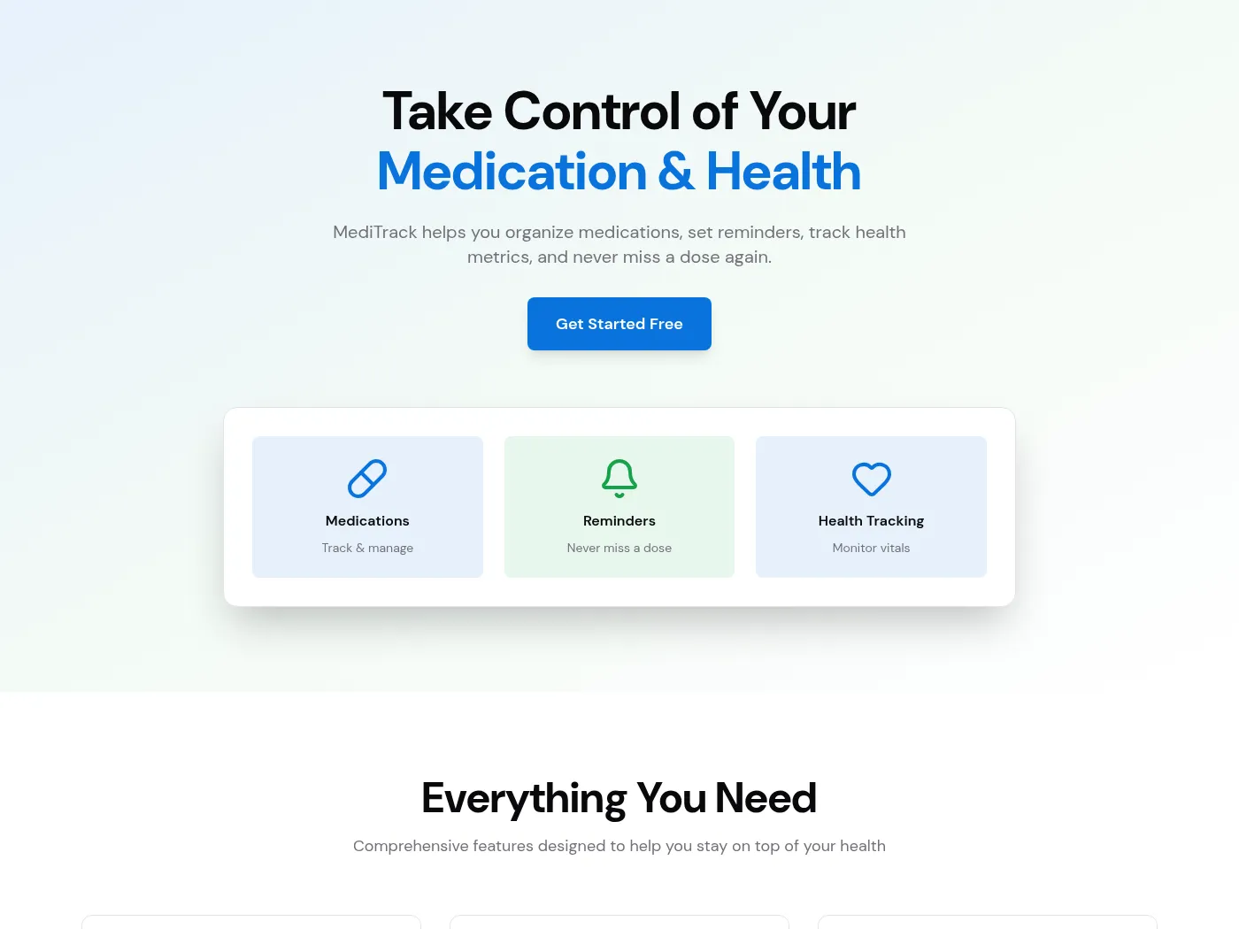 Medisafe Clone App