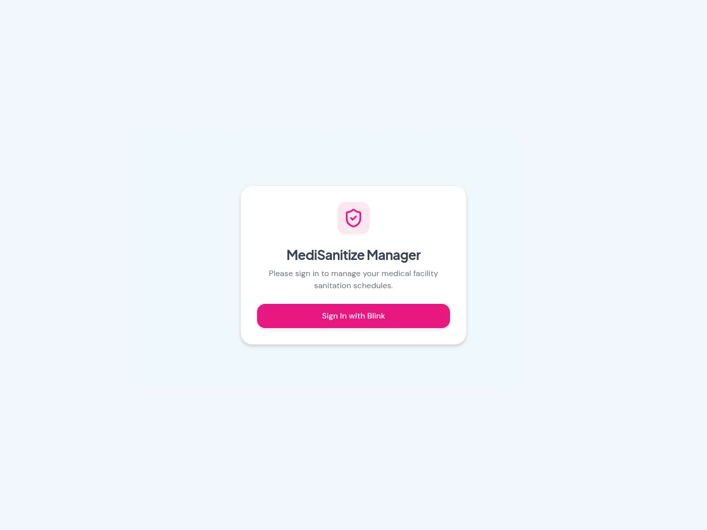 MediSanitize Manager