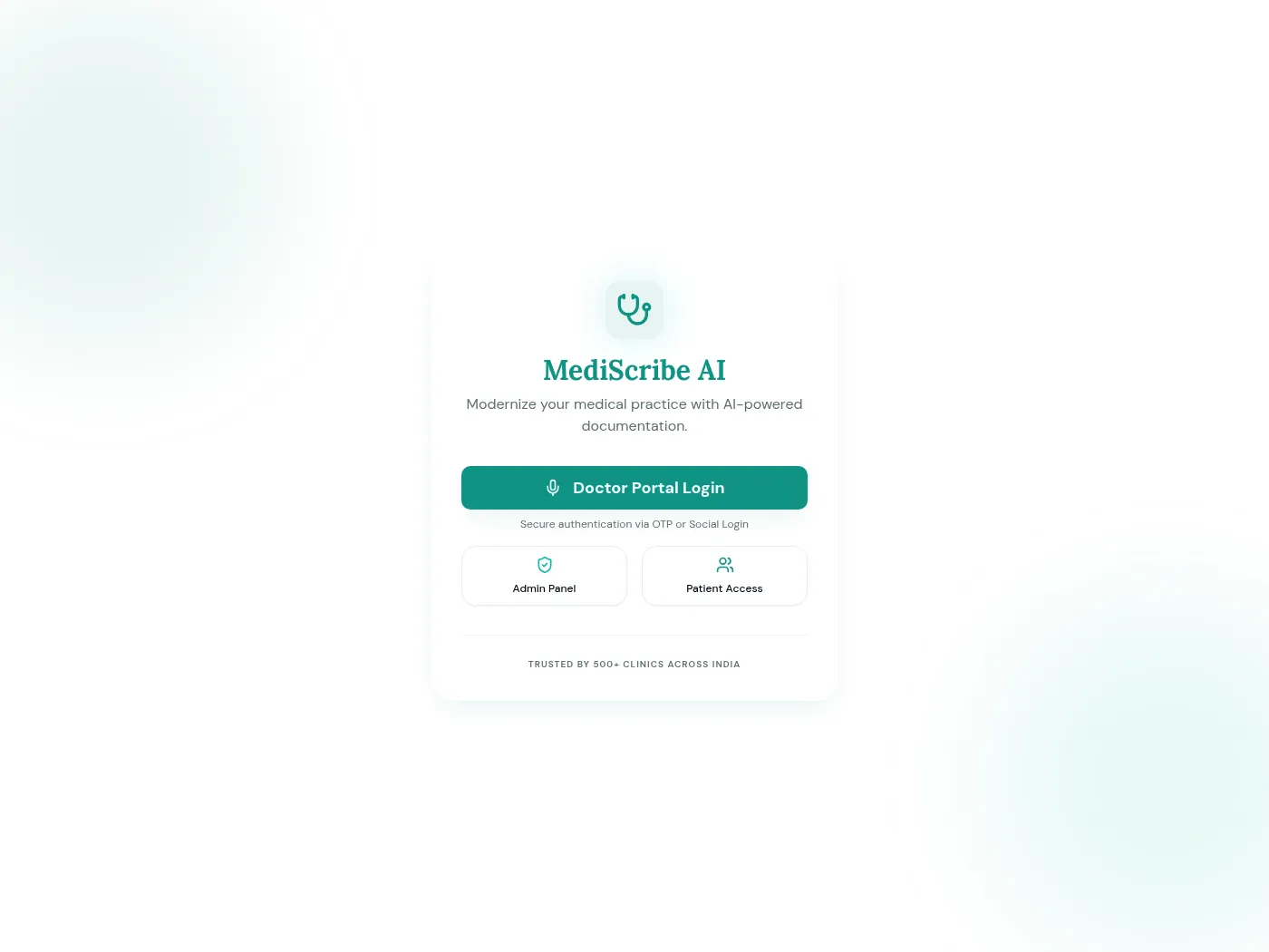 MediScribe AI Suite