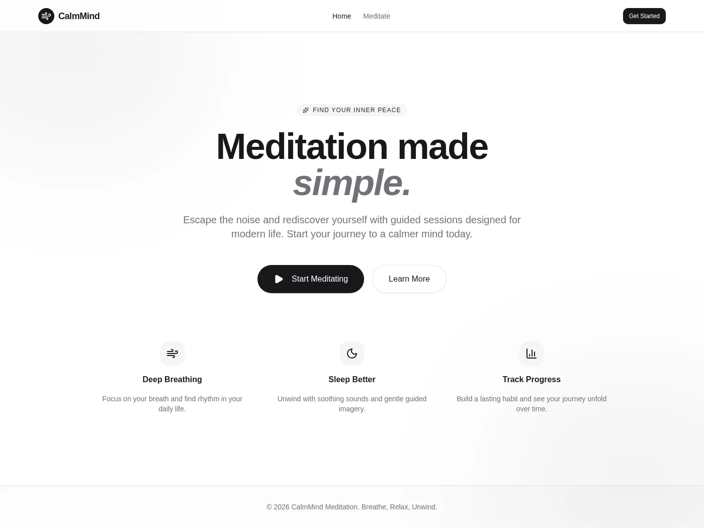 CalmMind Meditation