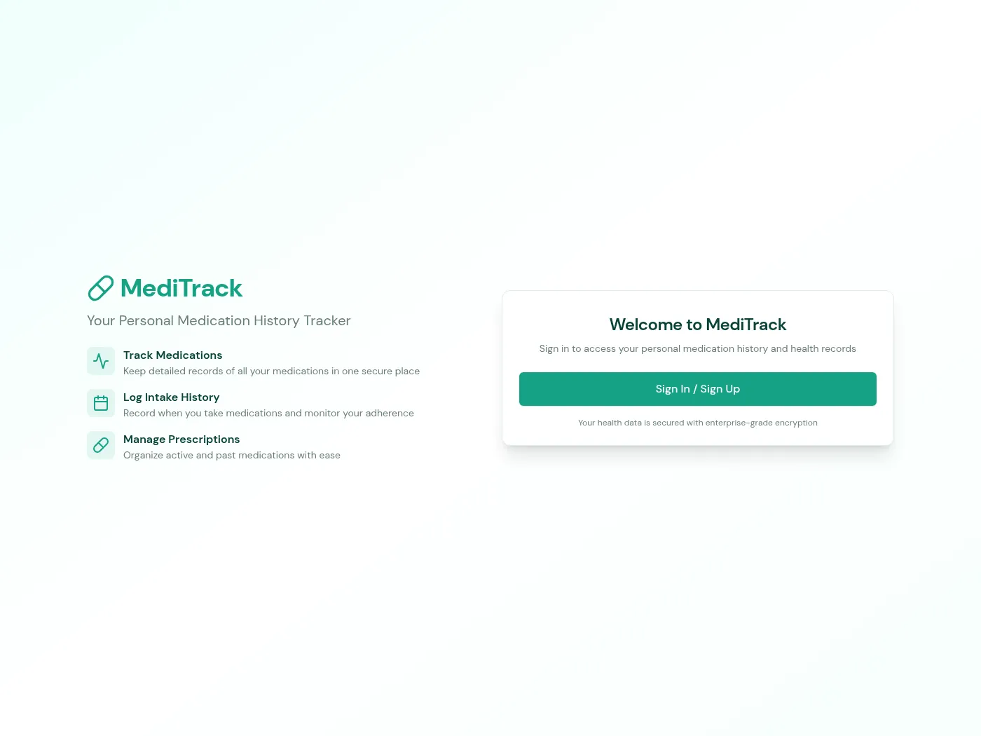 MediTrack Personal Health