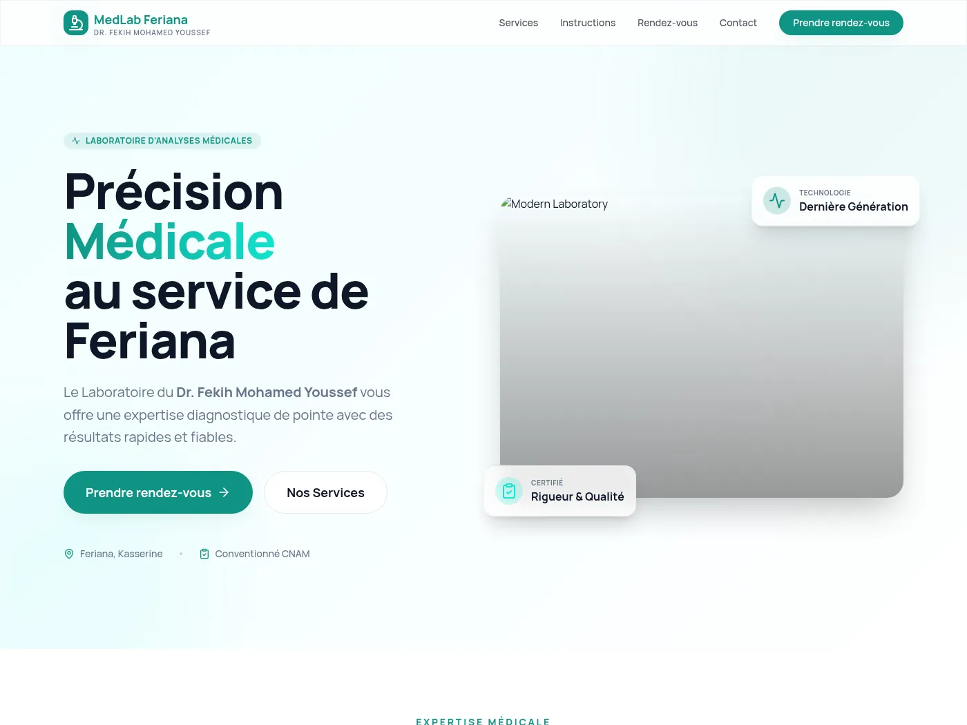 MedLab Feriana Website