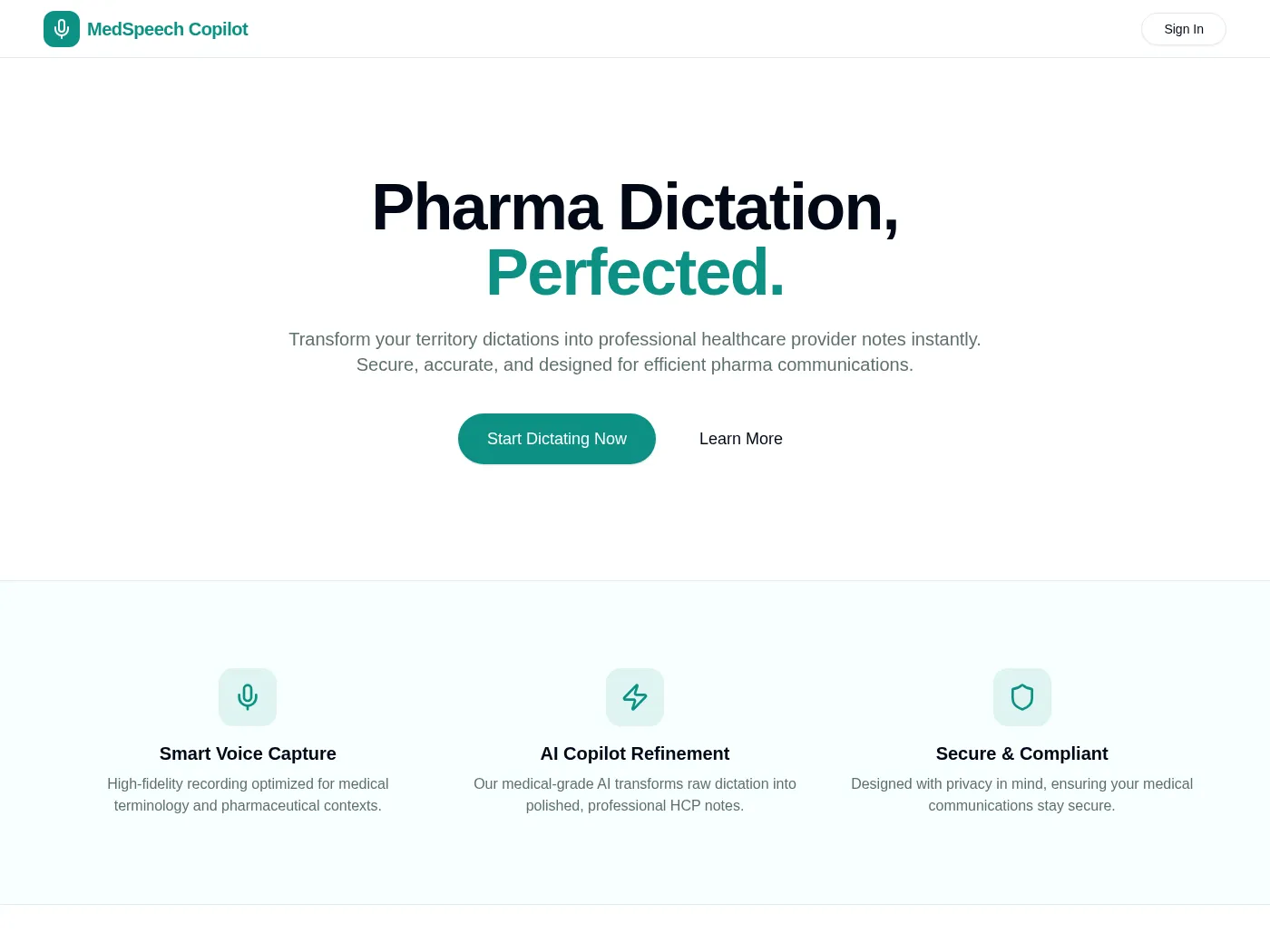 MedSpeech Copilot
