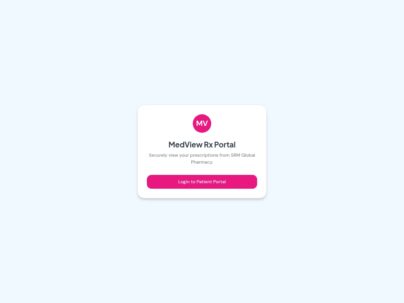 MedView Rx Portal