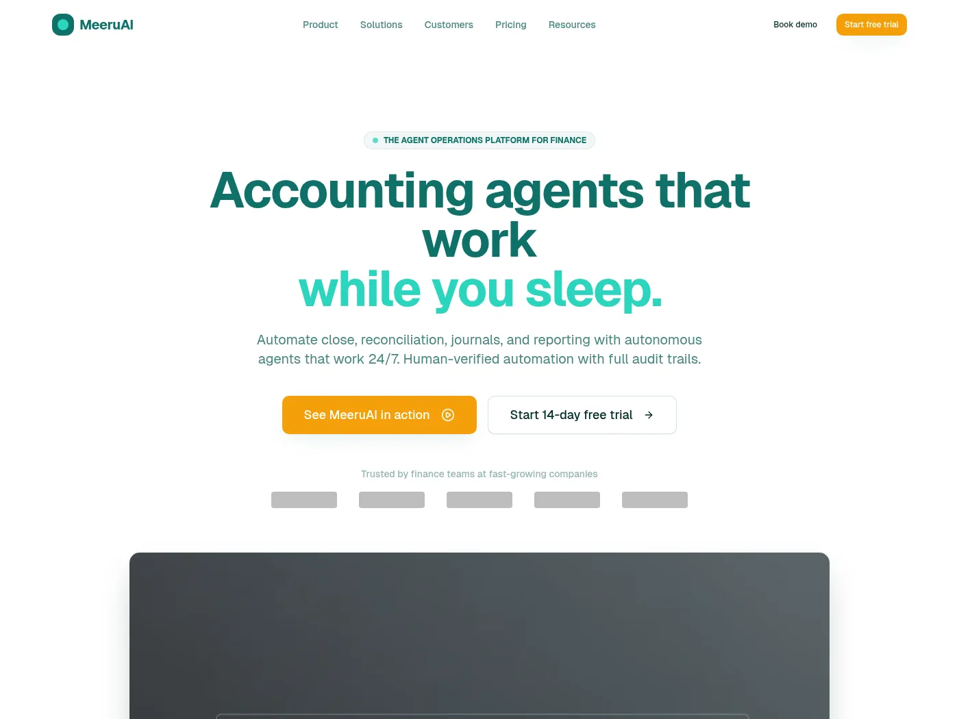 MeeruAI Marketing Landing | Built with Blink