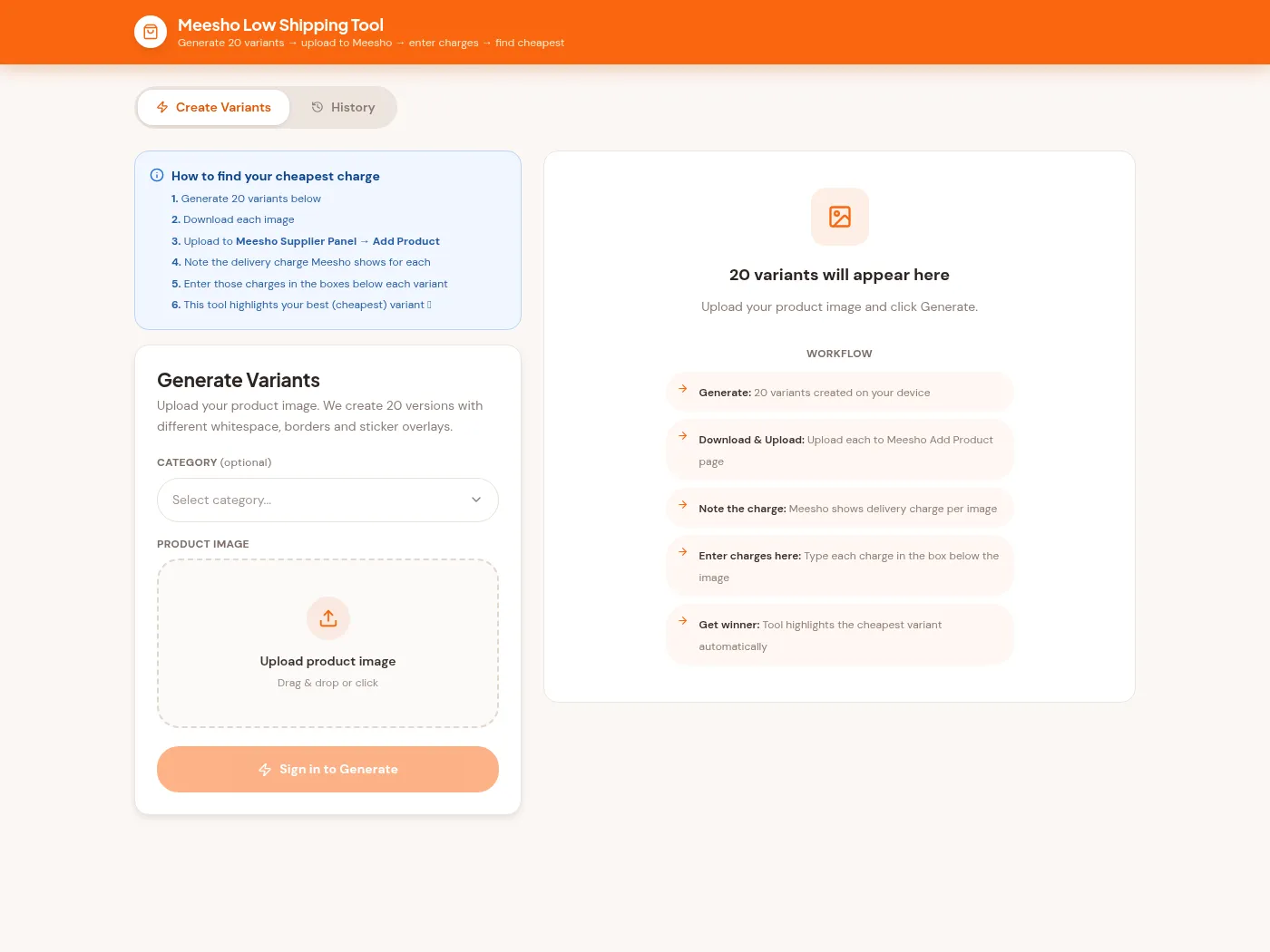 Meesho Charge Checker