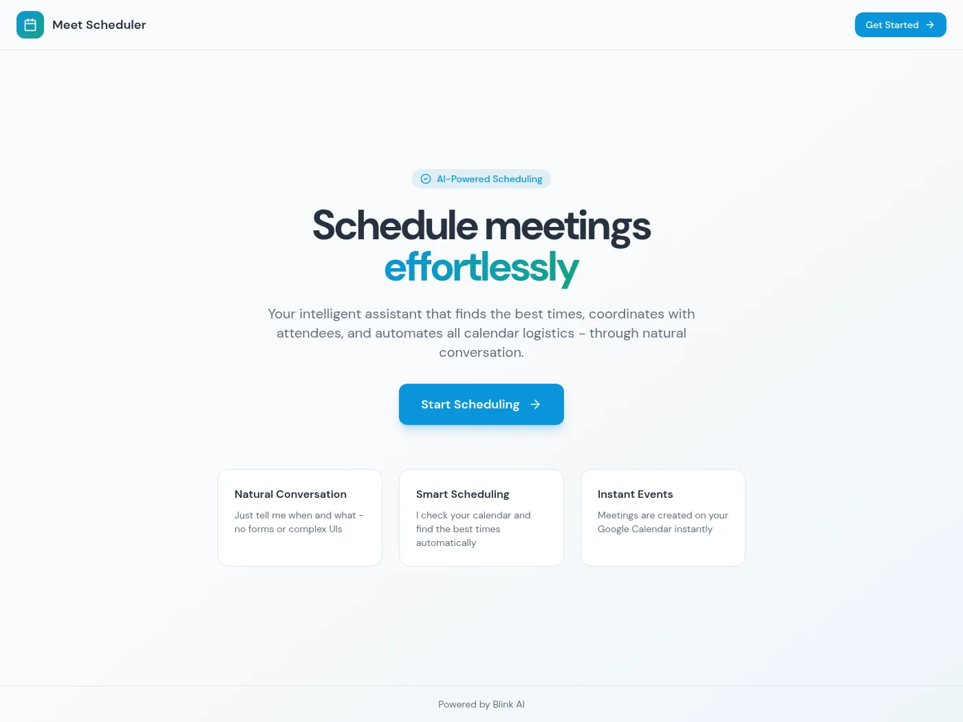 Meet Scheduler Agent