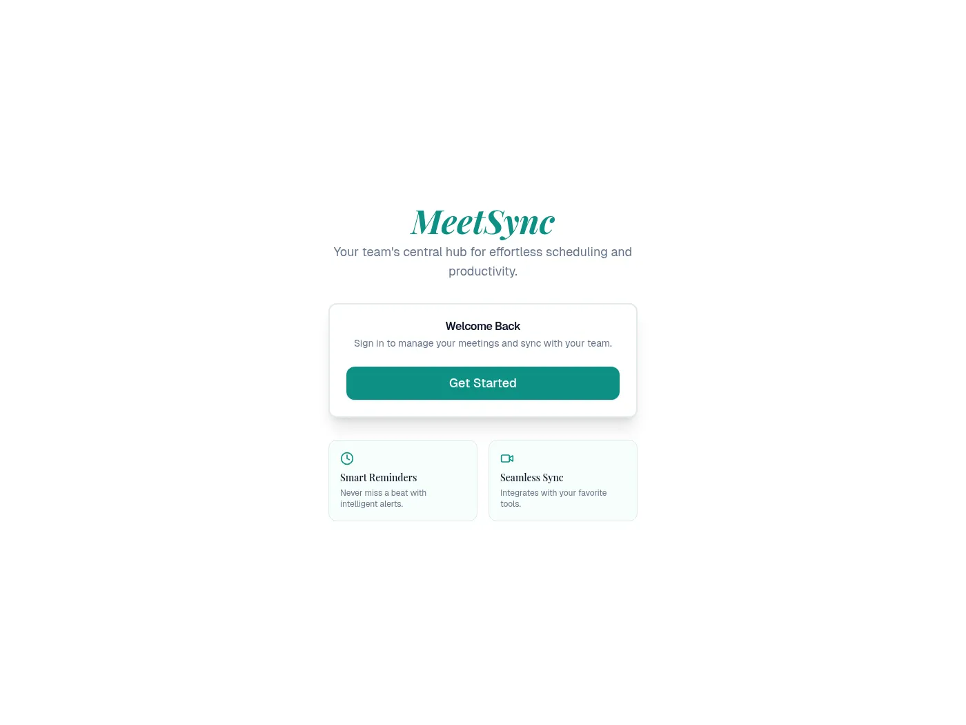 MeetSync App