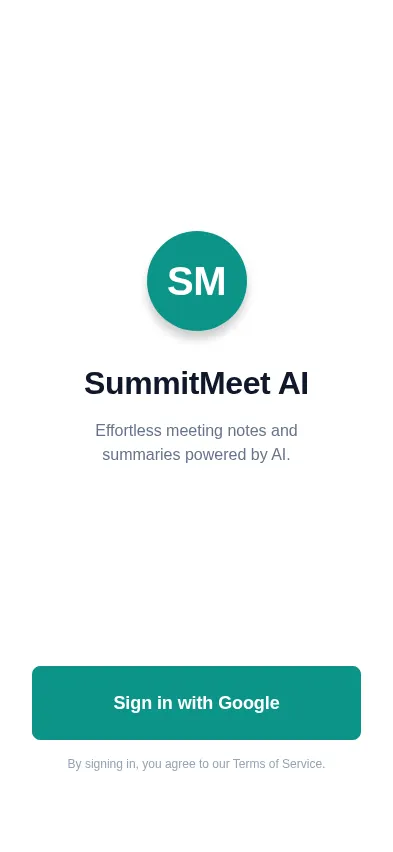 SummitMeet AI Notes