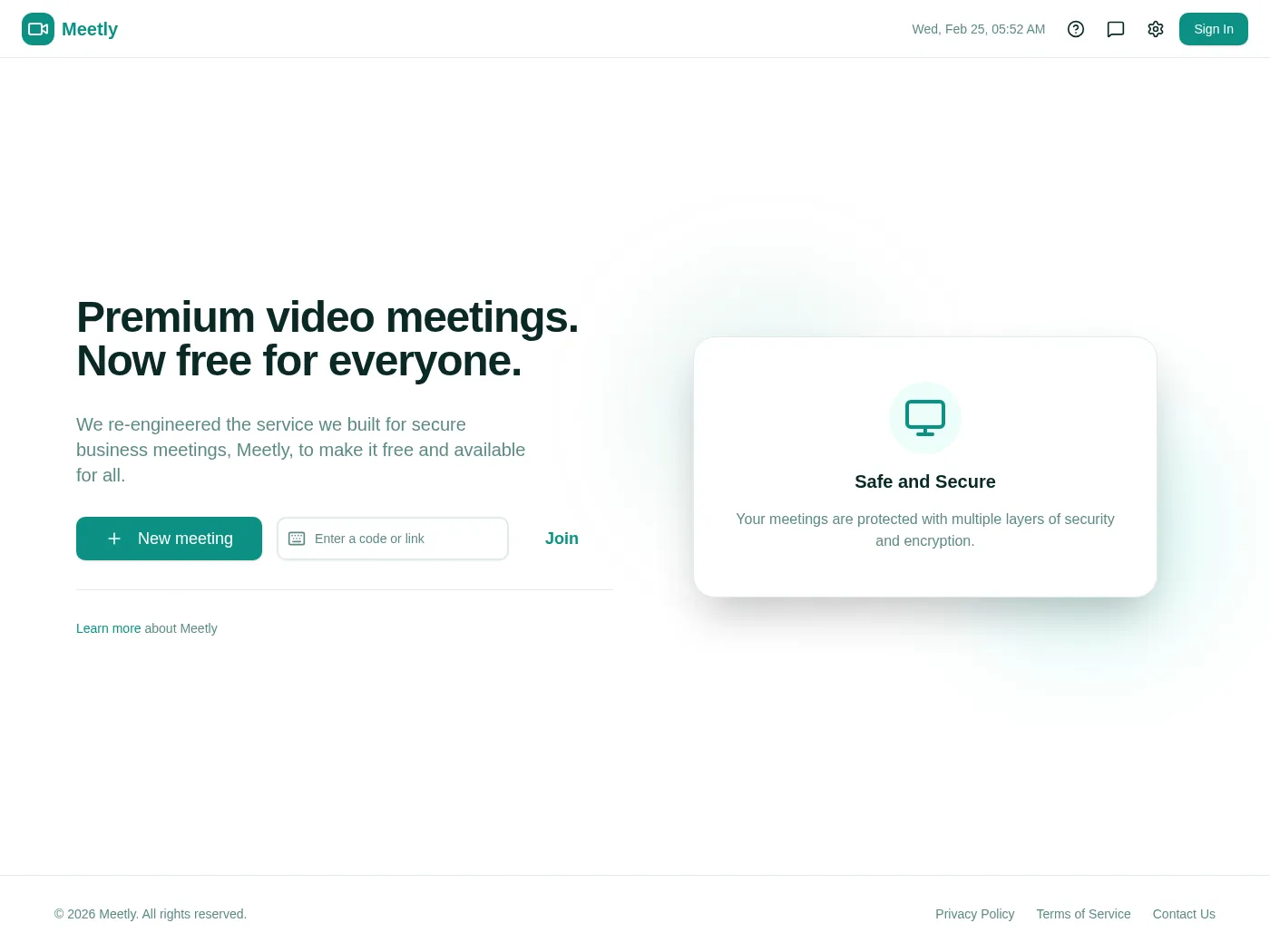 Meetly – Video Conferencing App