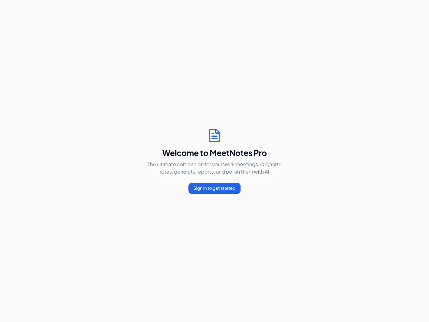 MeetNotes Pro