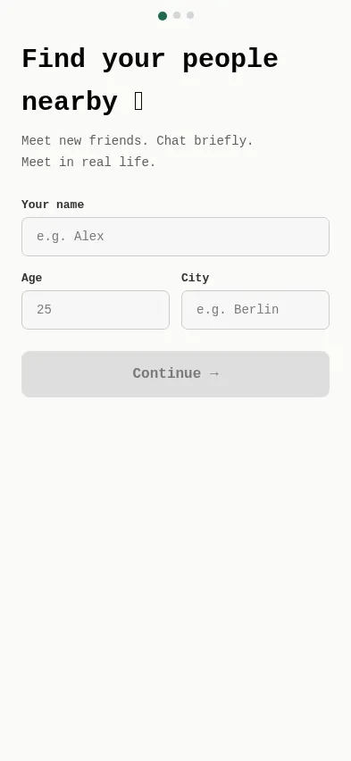 MeetNow Social App