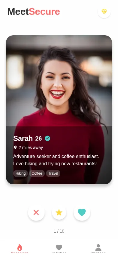 MeetSecure Dating App