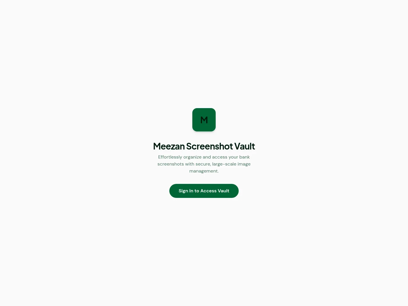 Meezan Screenshot Vault