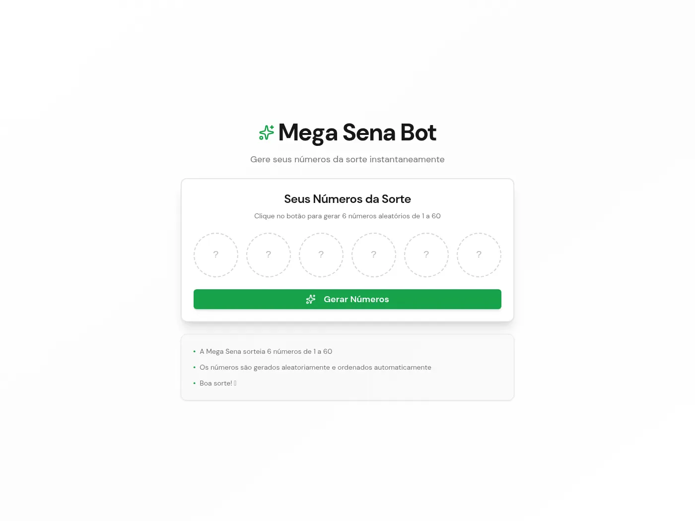 Mega Sena Bot