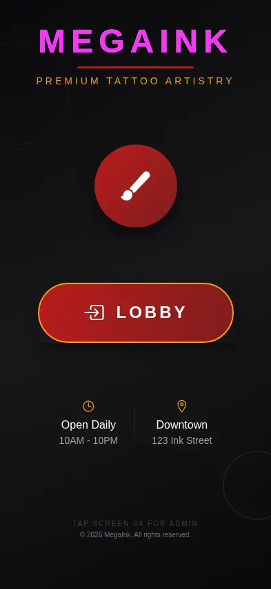 MegaInk Booking App