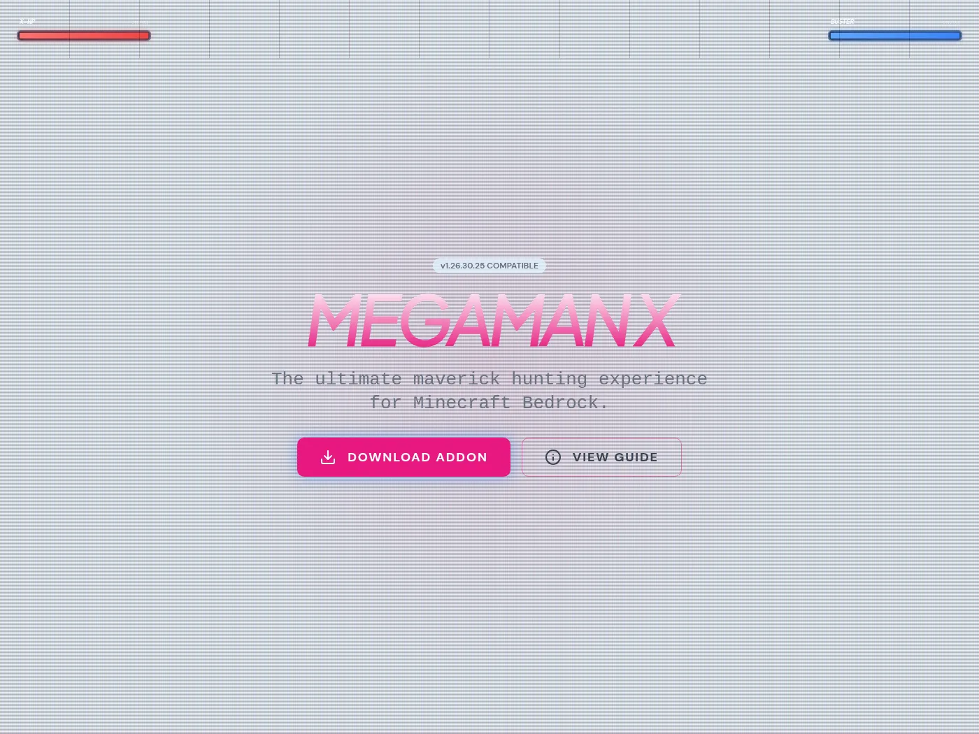 Megaman X MCPE Addon