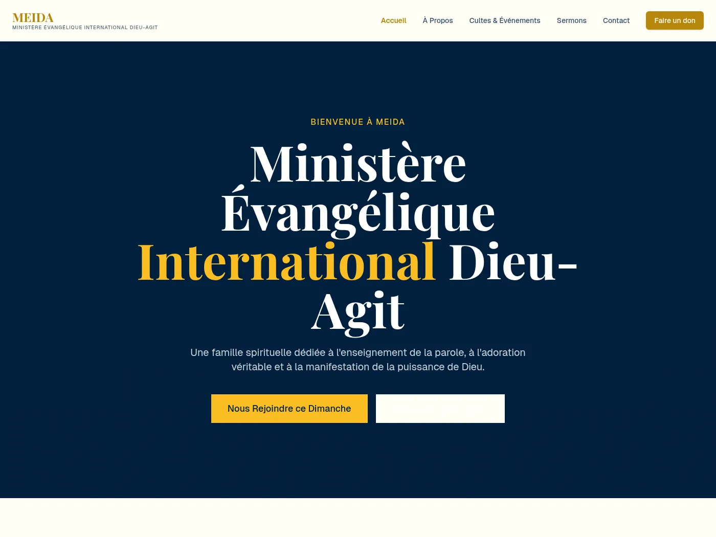 MEIDA Church Website
