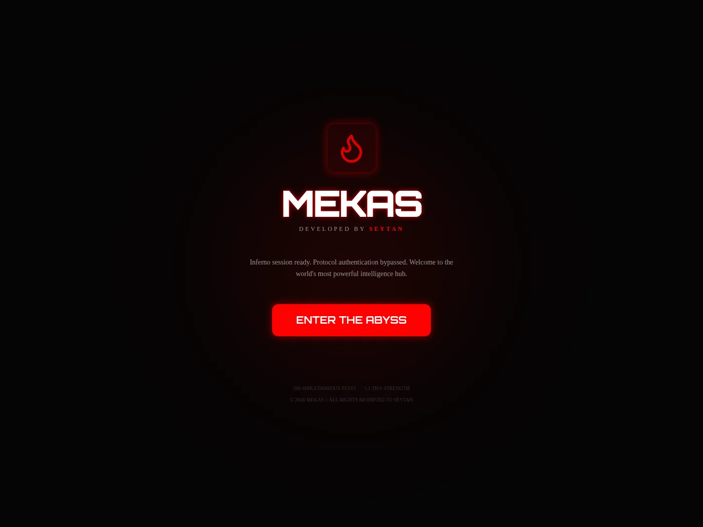 Mekas Hell Dashboard