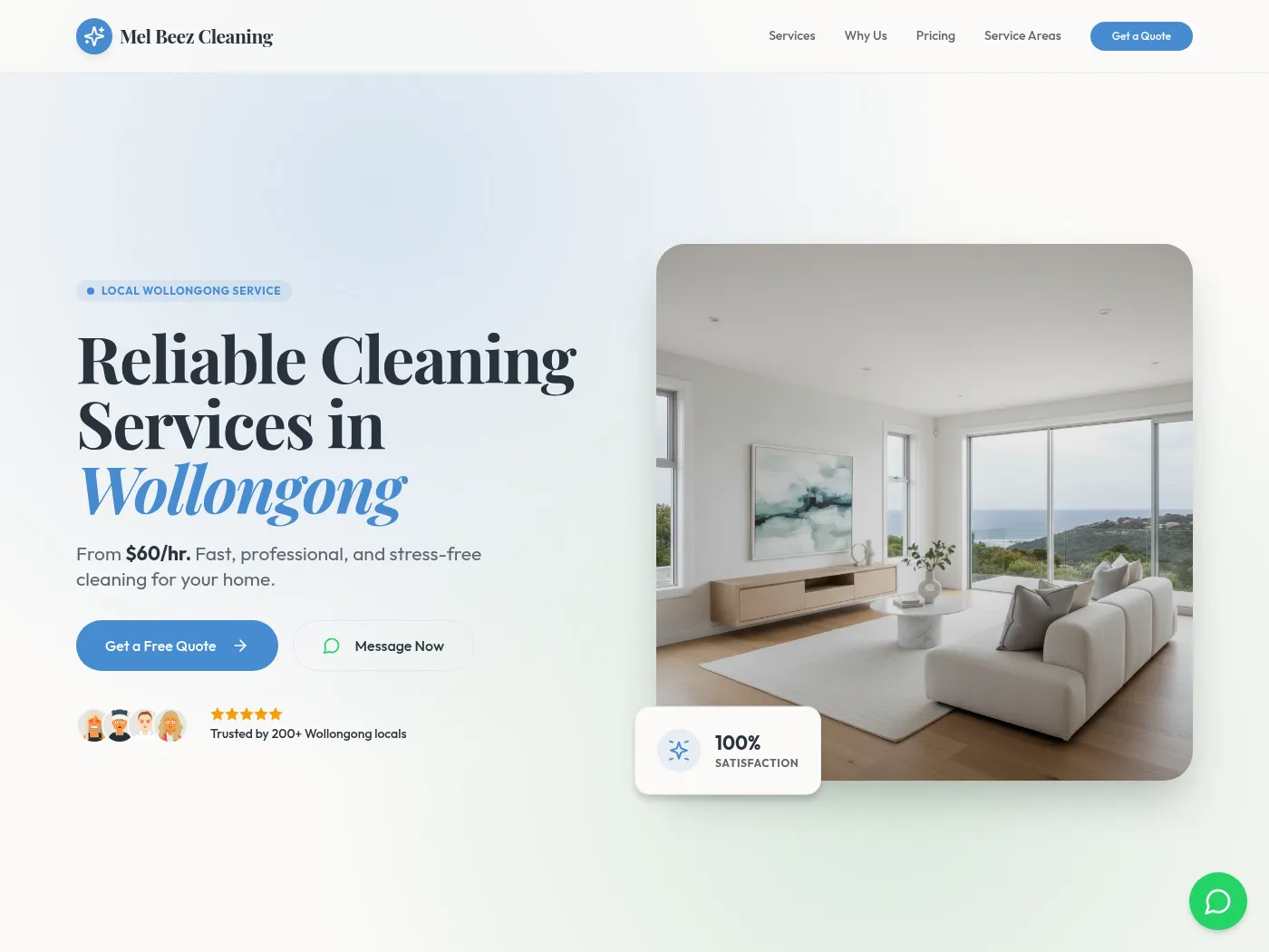 Mel Beez Cleaning Site