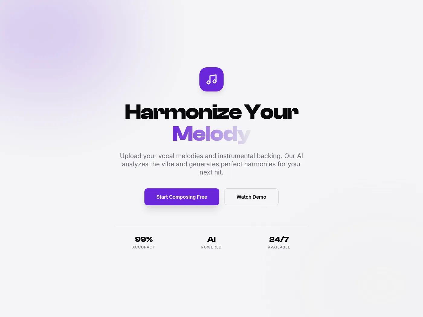 MelodyMatch AI Composer