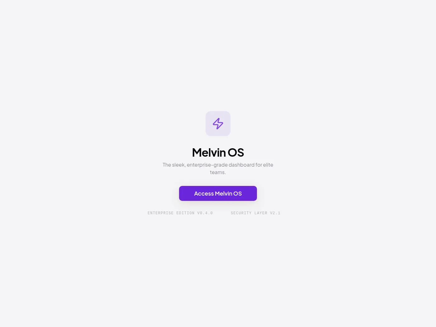 Melvin OS Dashboard