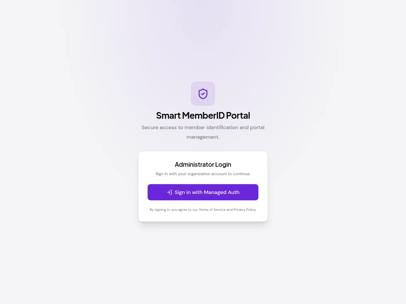 Smart MemberID Portal