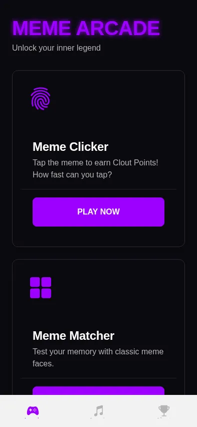 Meme Games Arcade