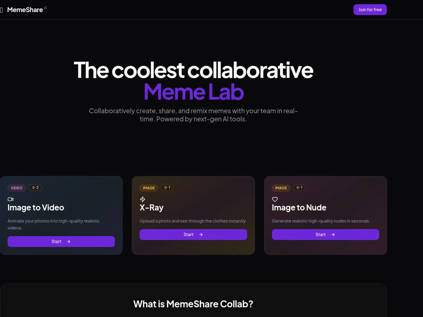MemeShare Collab Hub