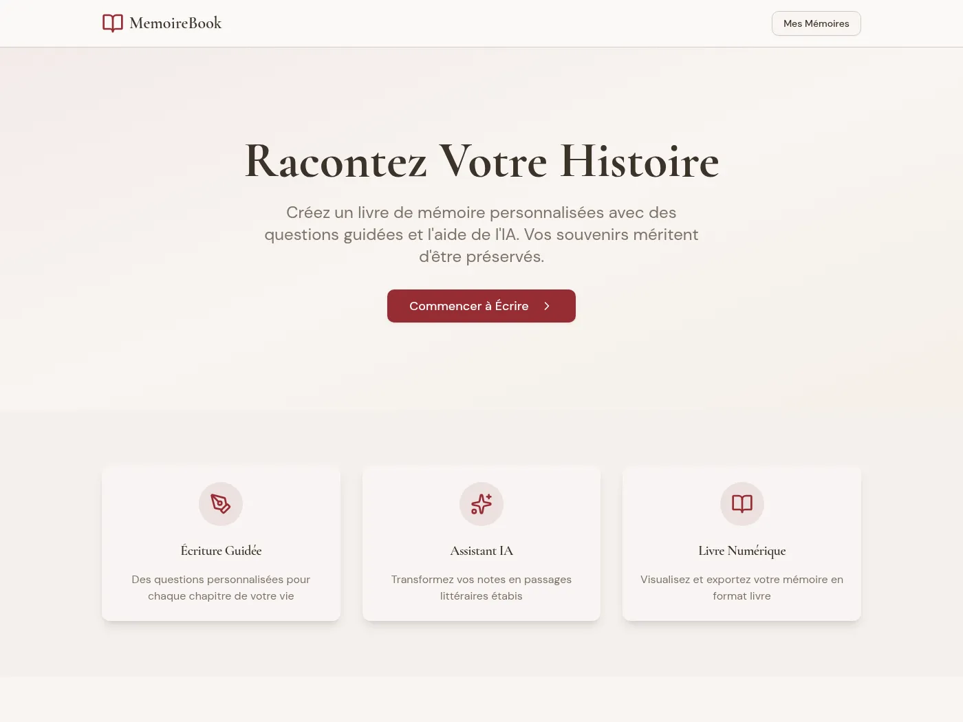 MemoireBook Generator