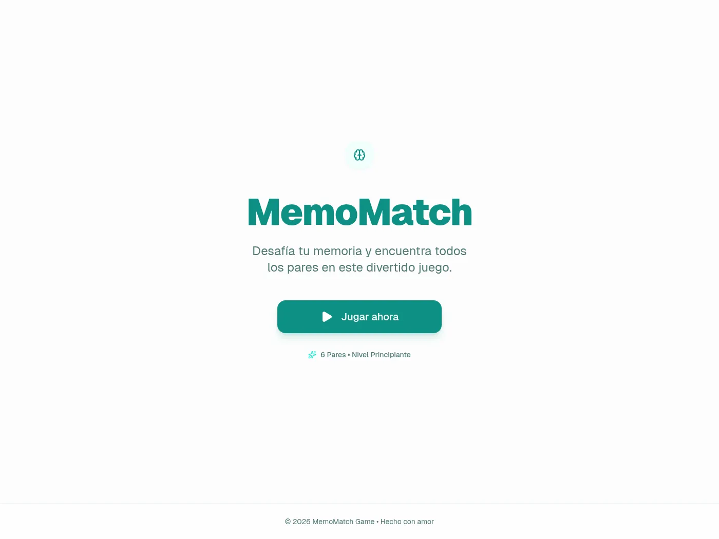 MemoMatch Game