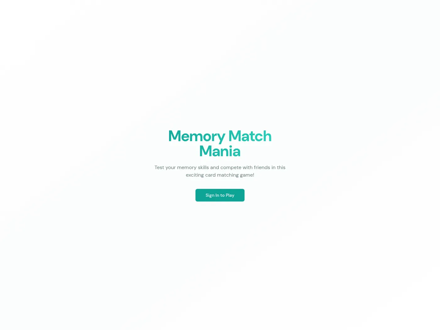 Memory Match Mania