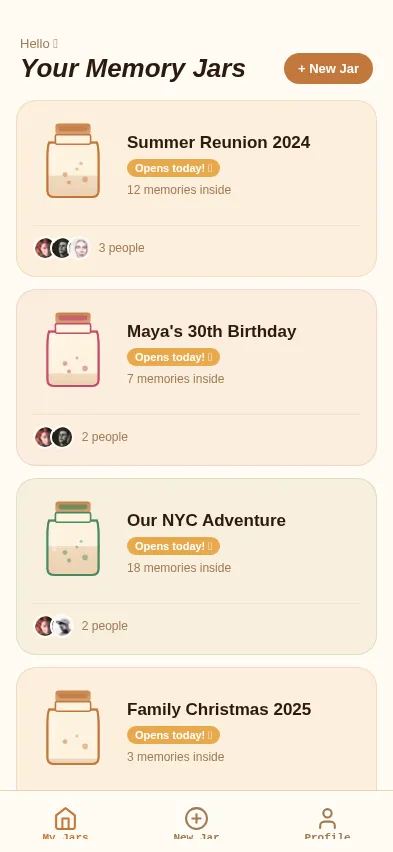 MemoryJar Time Capsule