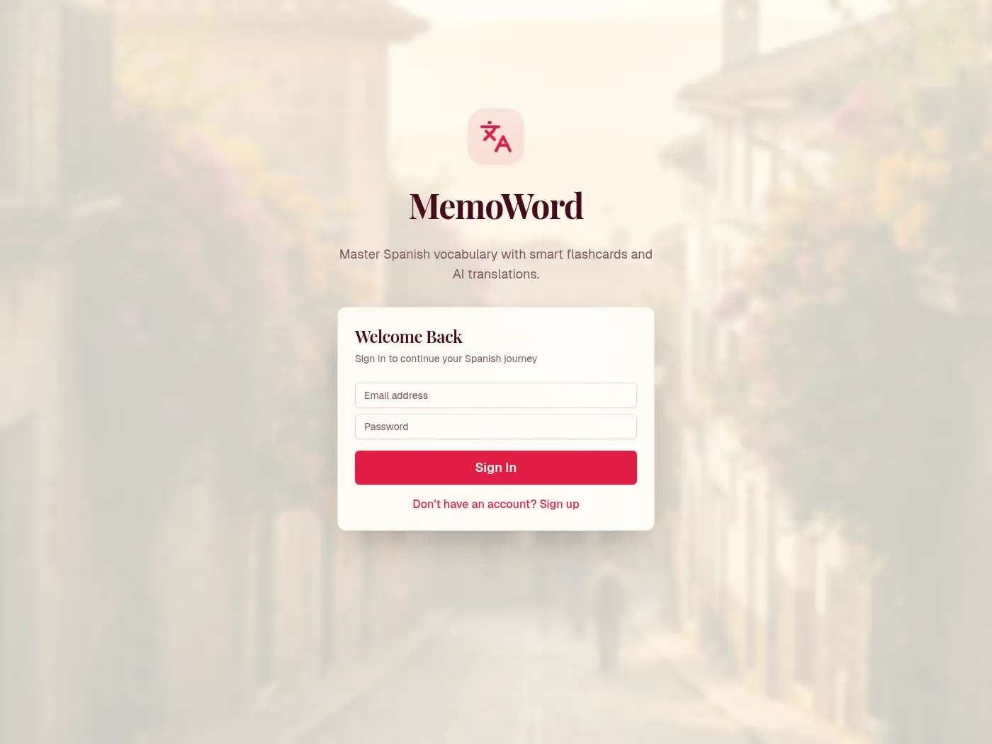 MemoWord Spanish Clone