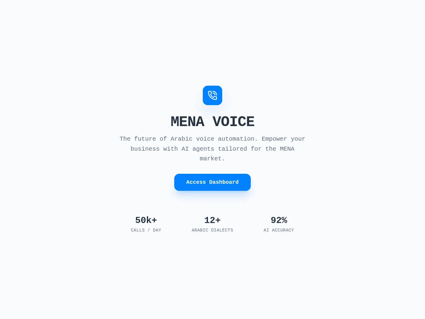 MENA Voice Dashboard