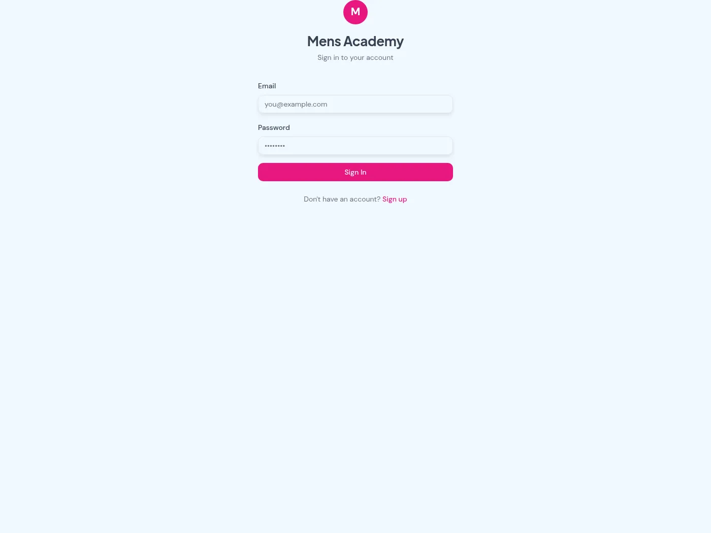 Mens Academy Auth Fix