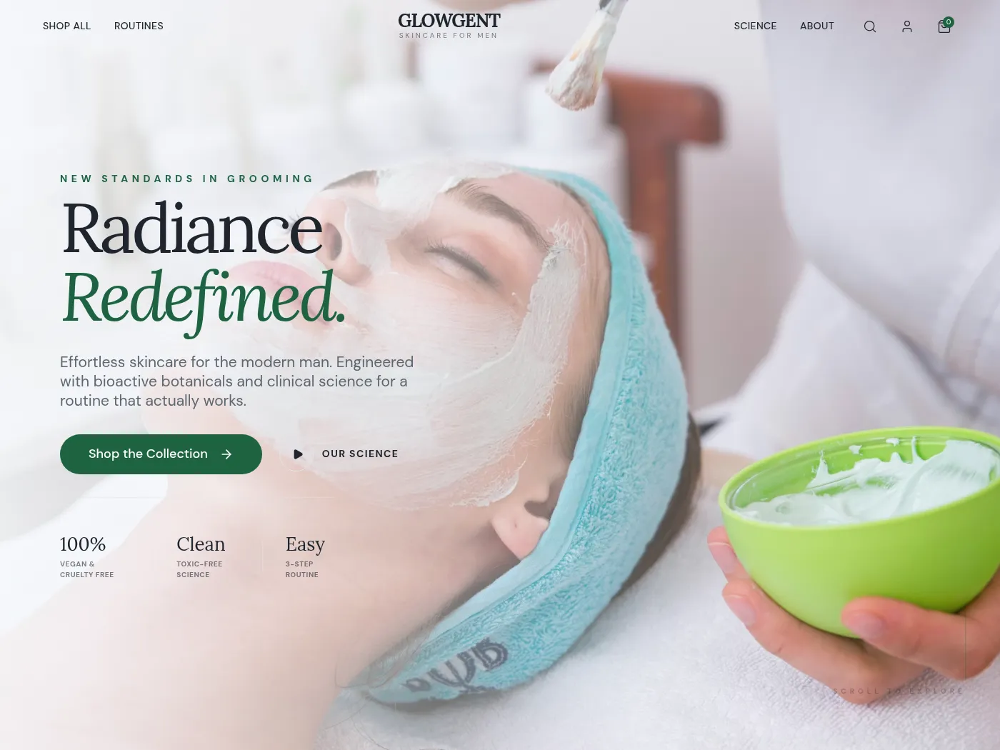 GlowGent Skincare Site