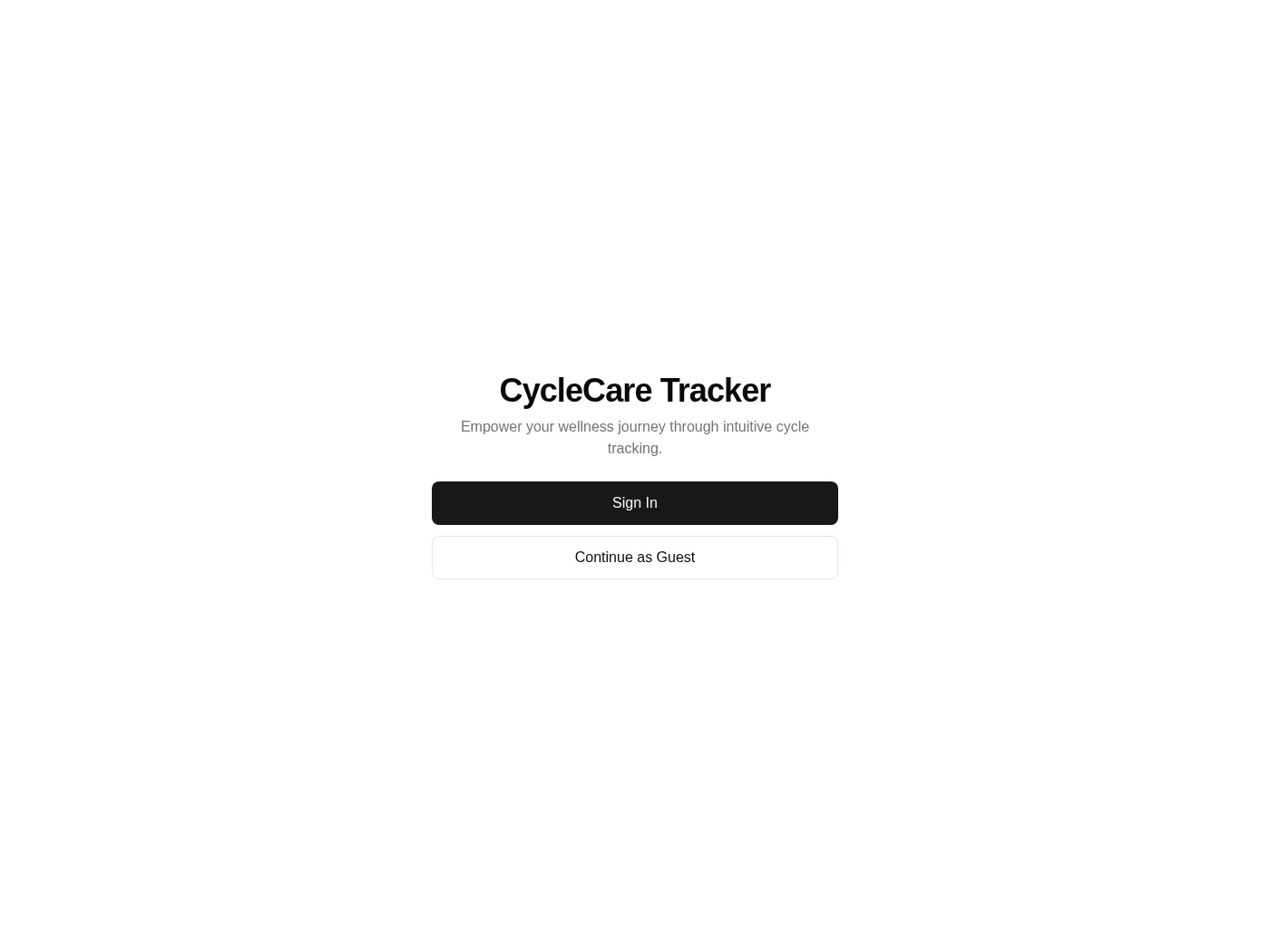 CycleCare Tracker