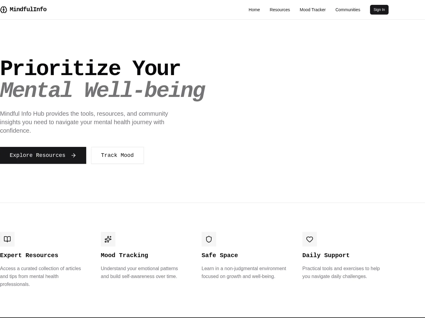 Mindful Info Hub
