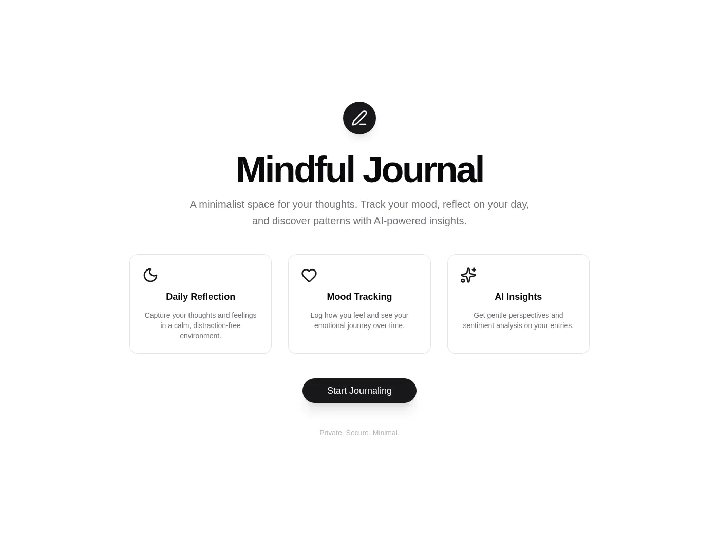 Mental Health Journal App