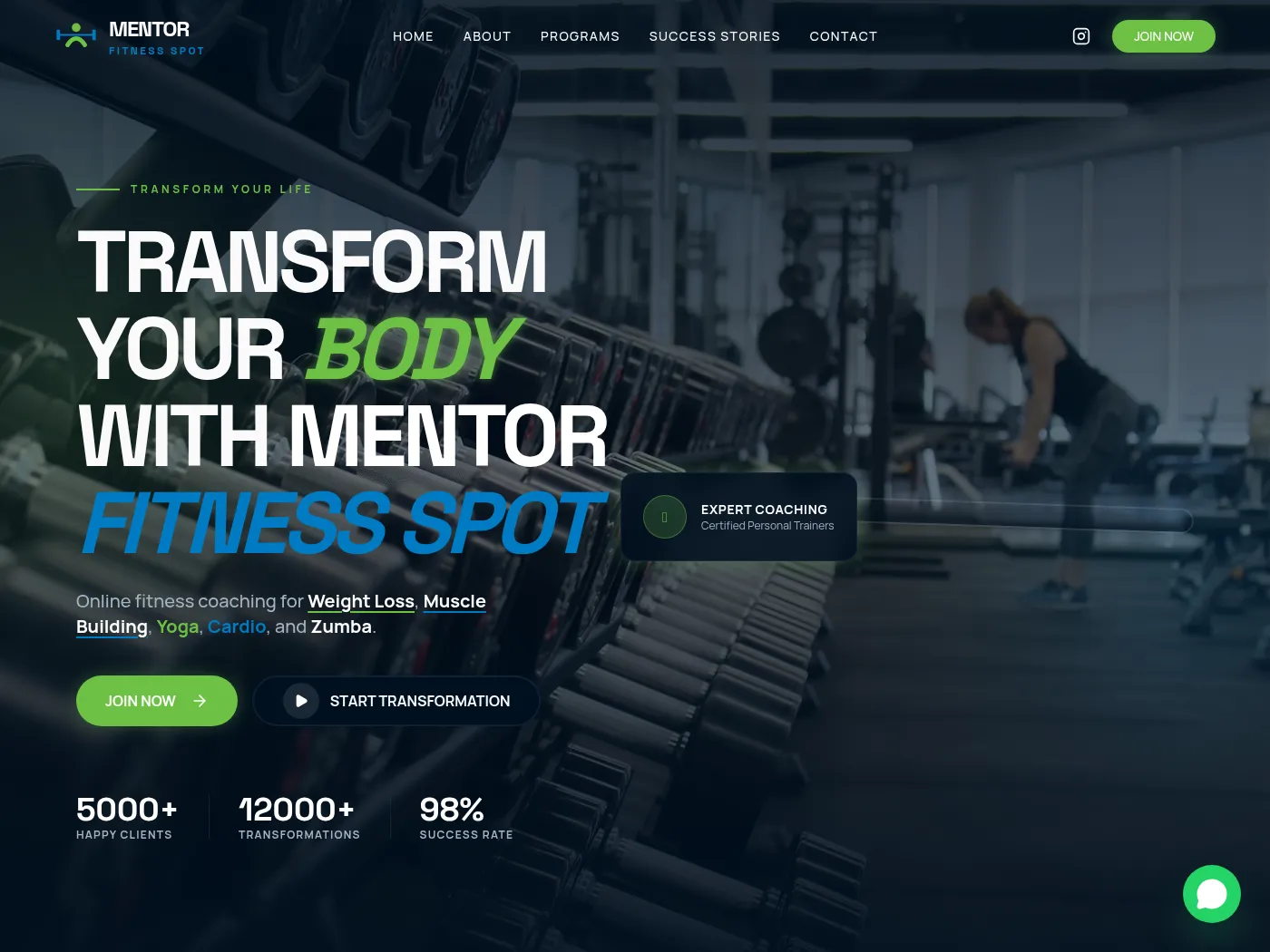 Mentor Fitness Spot Web