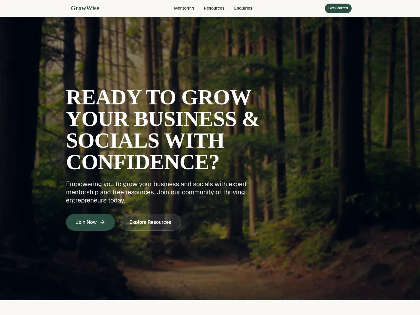 GrowWise Mentorship Hub