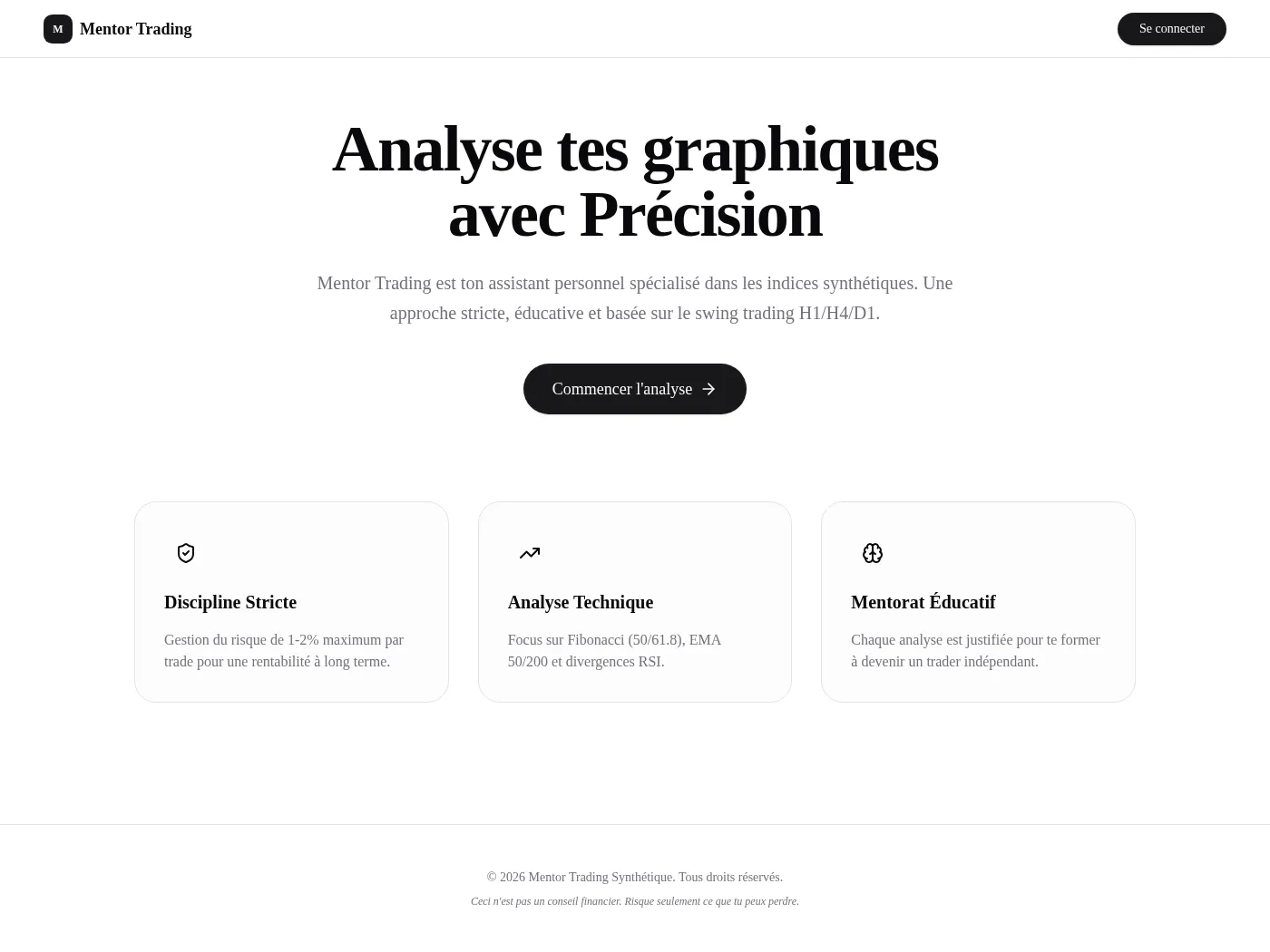 Mentor Trading Synthétiques
