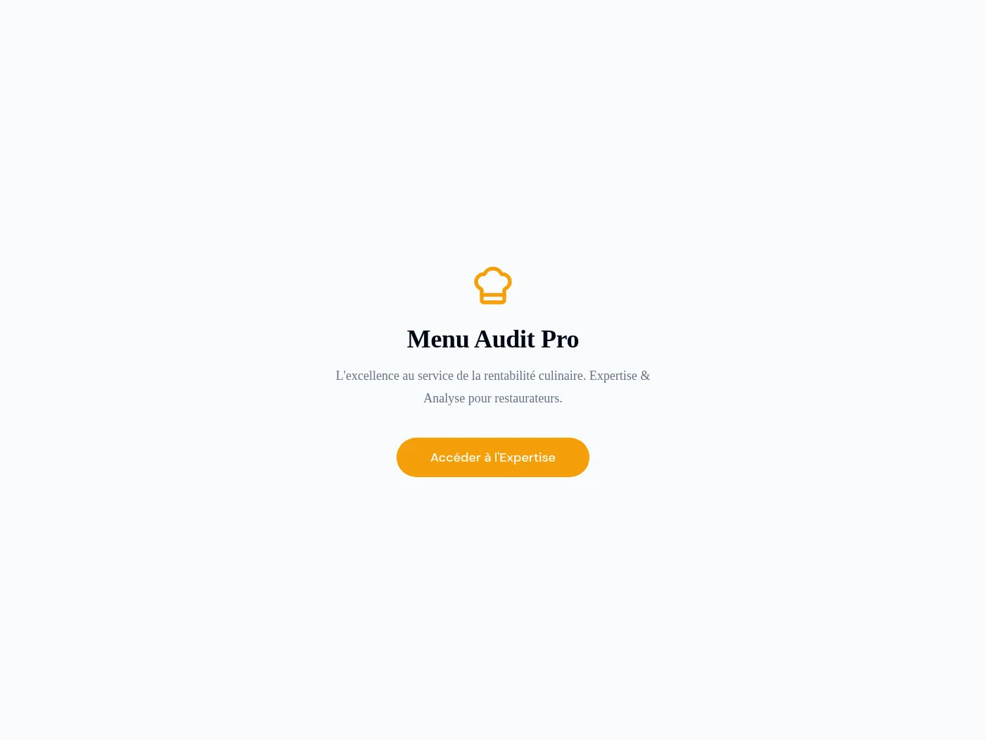 Menu Audit Pro