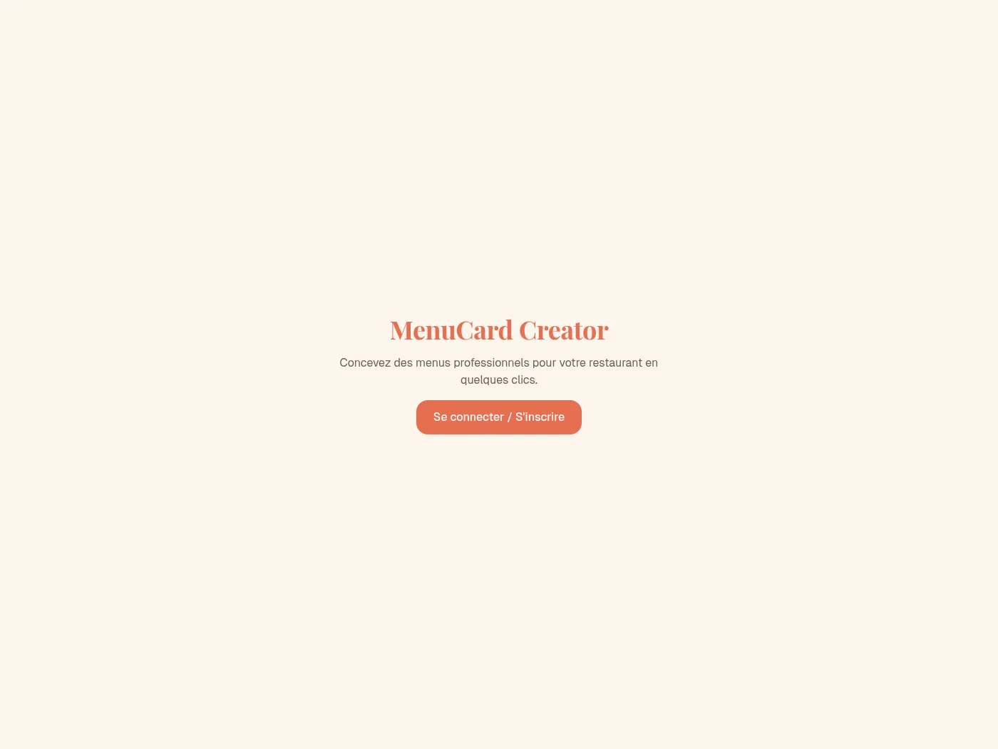 MenuCard Creator