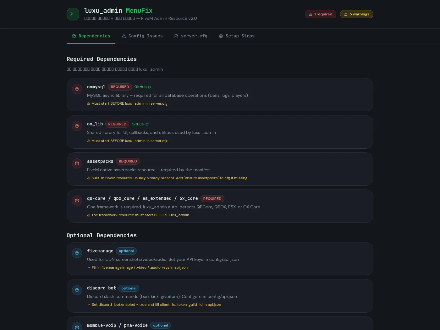 MenuFix Utility