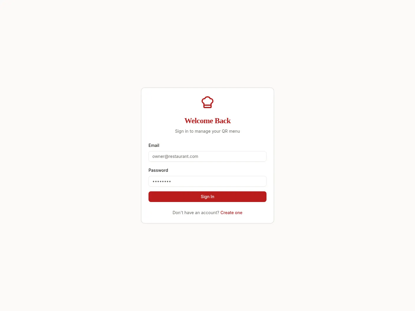 Menu Vietnam QR SaaS